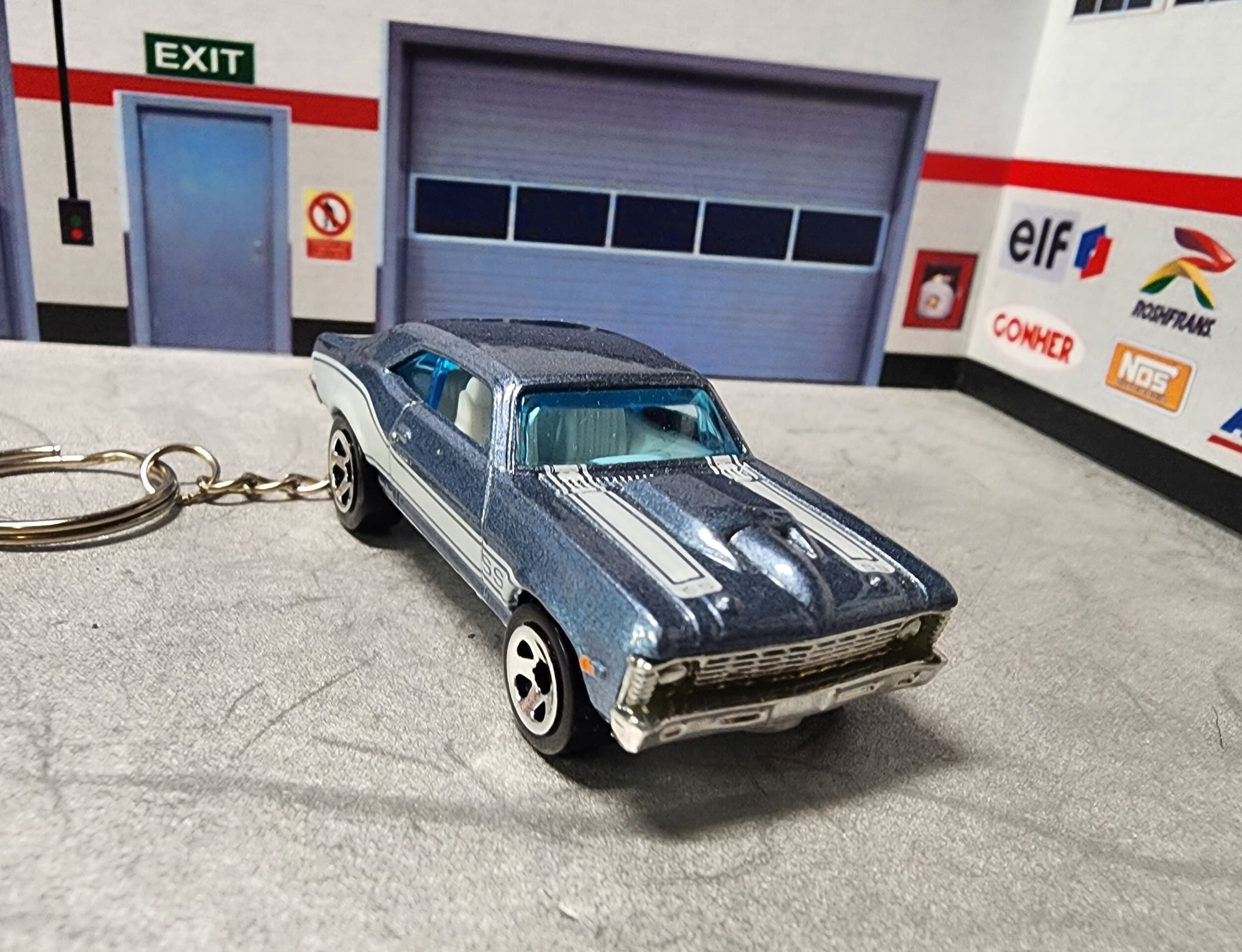 Nova SS Keychain, 1968 Nova SS Keychain, Custom Chevy Keychain - Etsy