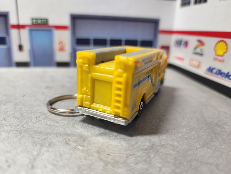 Hazard Squad Fire Engine Keychain, Fire Truck Keychain - Etsy