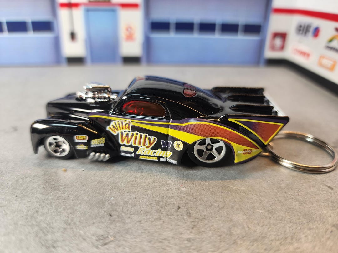 Willys Gasser Coupe Keychain, 1941 Willys Coupe Keychain, Custom Willys ...