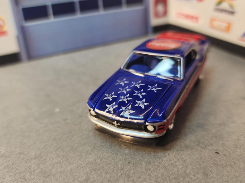 1970 Ford Mustang Mach 1 Keychain, Diecast Coke Cola Car - Etsy