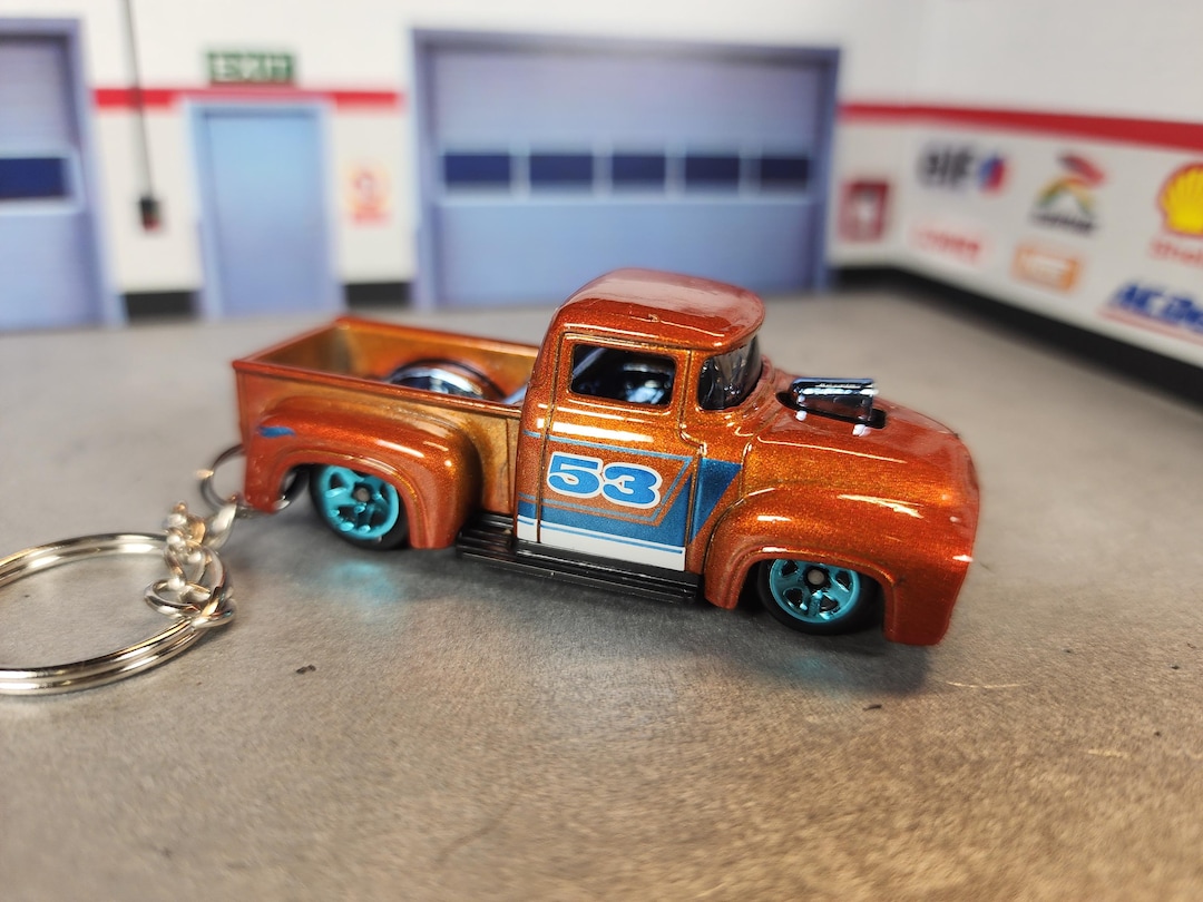 1956 Ford Pickup Keychain, Ford Truck Keychain, 56 Ford F-100 Keychain ...