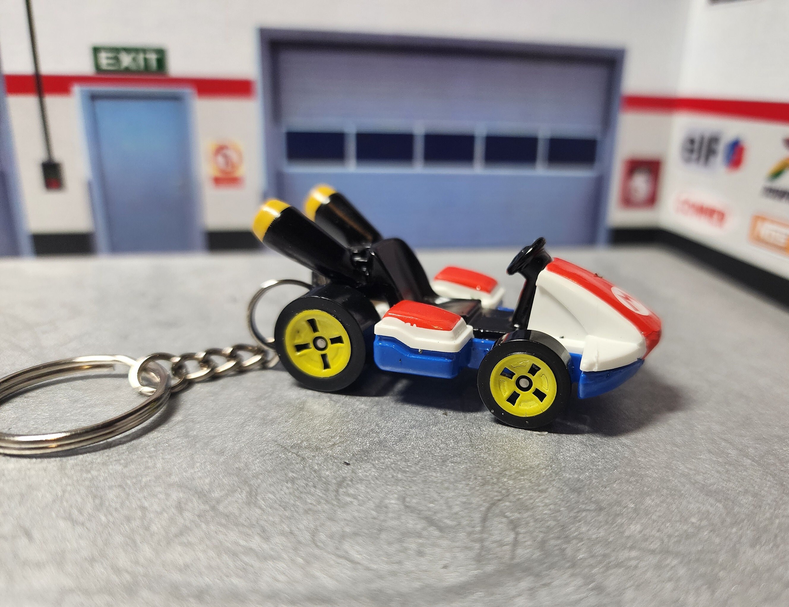 Mario Kart Keychain, Mario Brothers Kart Keychain, Custom Mario Kart ...