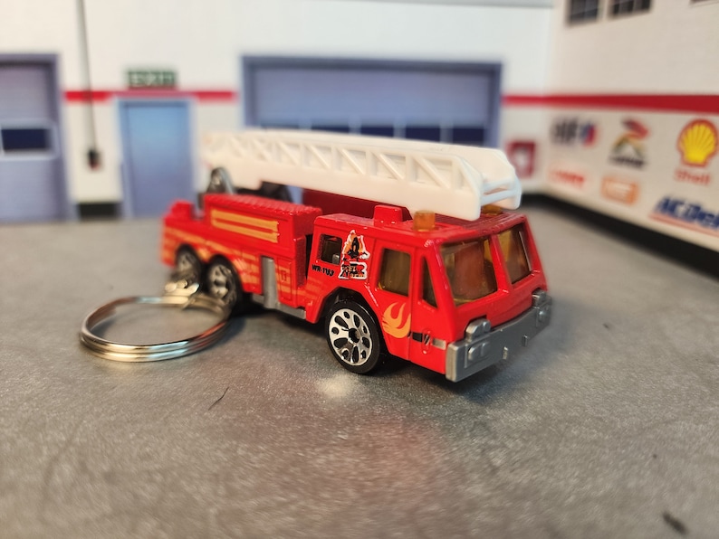 Fire Engine Keychain, Fire Truck Keychain, Custom Firetruck Keychain - Etsy