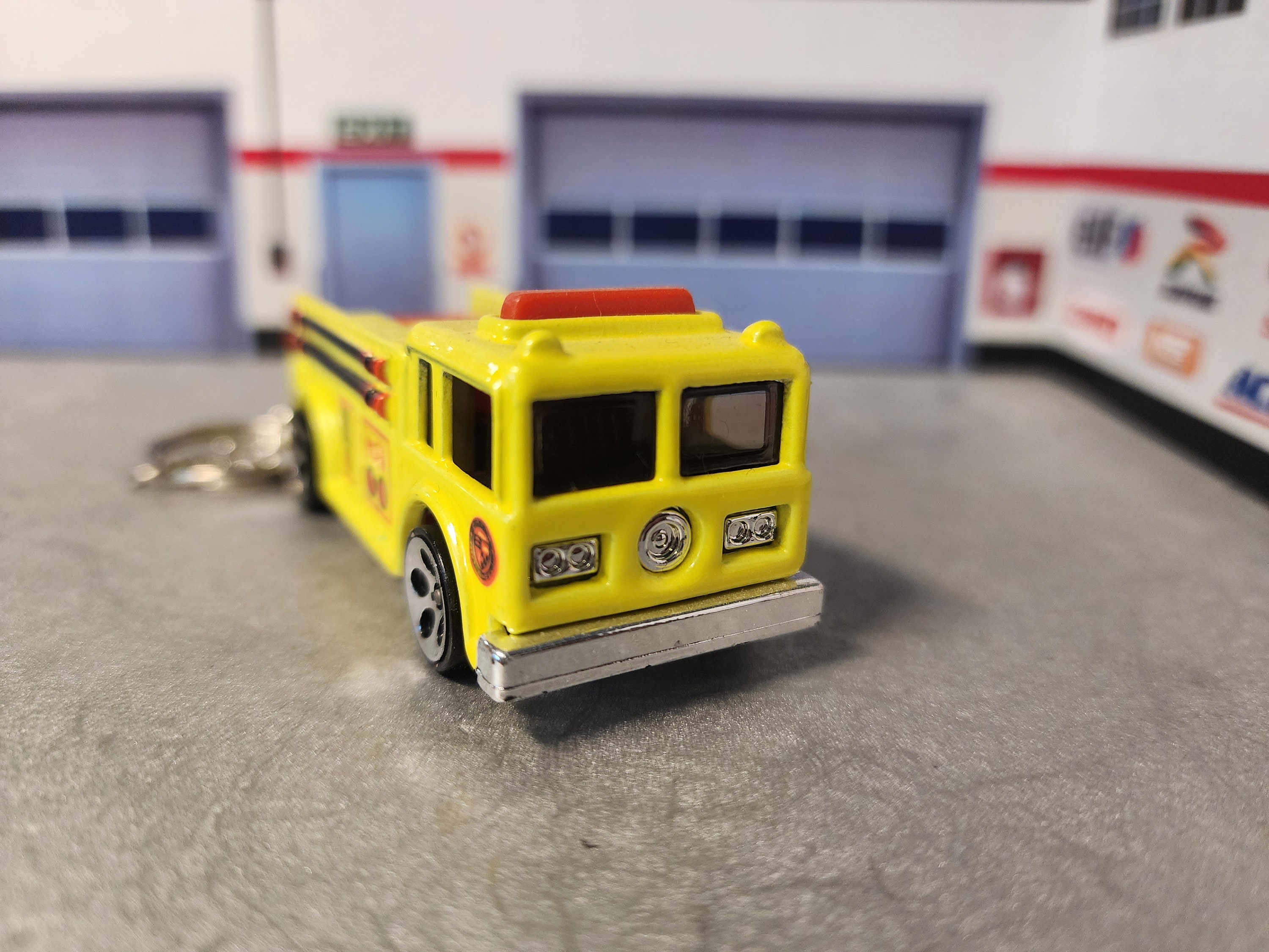 Fire Engine Keychain, Fire Truck Keychain, Custom Fire Truck Keychain ...