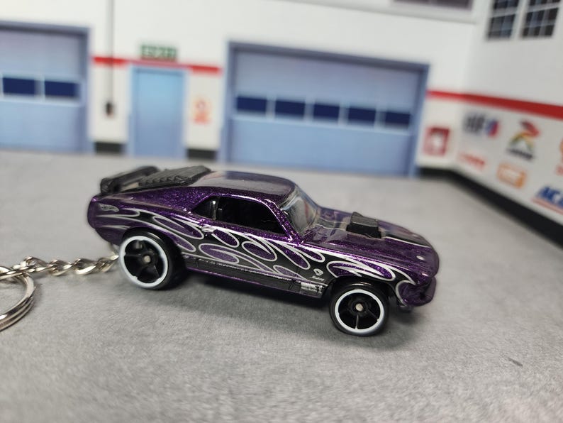 1970 Ford Mustang Mach 1 Diecast Keychain, Purple - Etsy Australia