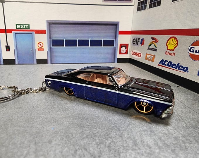 Vintage 1965 Impala SS Keychain, Classic Chevy Impala Keychain 1:64 ...