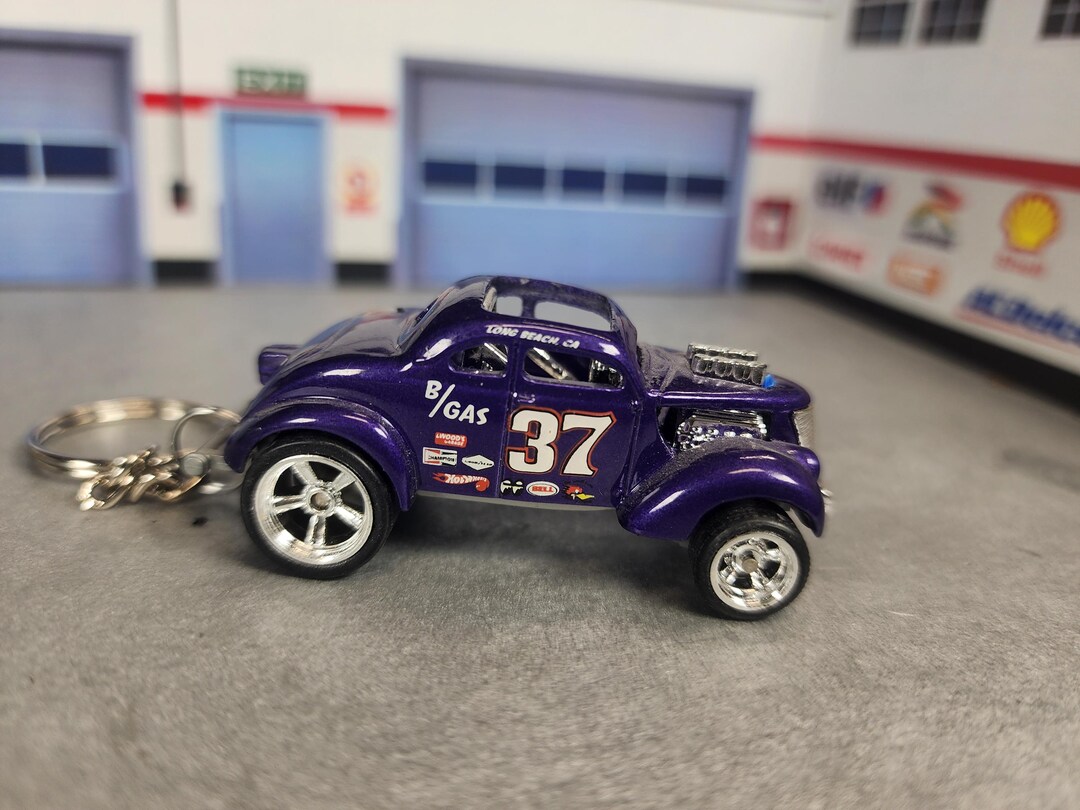 Willys Gasser Coupe Keychain, 1941 Willys Coupe Keychain, Custom Willys ...