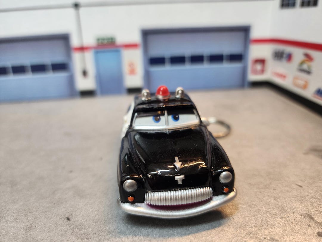 Cars Movie Sheriff Car Diecast Keychain, 1:64 Scale - Etsy