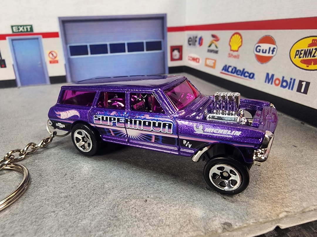 1964 Chevy Nova SS Wagon Keychain, Diecast Gasser Car Keychain - Etsy