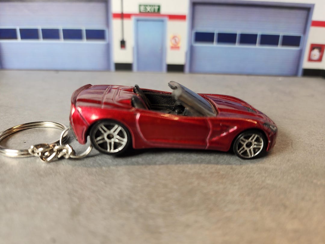 Corvette Stingray Keychain, Custom Corvette Stingray Keychain, 2014 ...