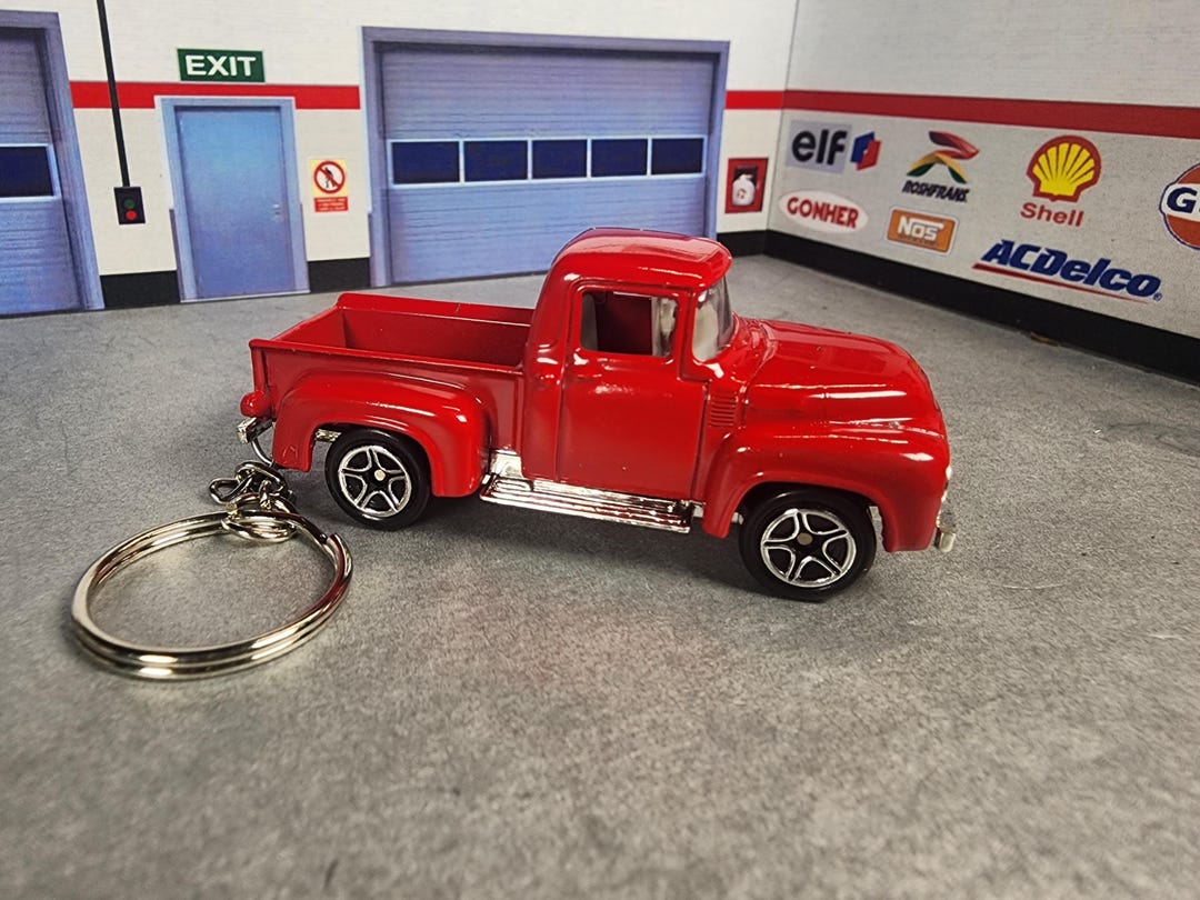 1956 Ford Pickup Keychain, Ford Truck Keychain, 56 Ford F-100 Keychain ...