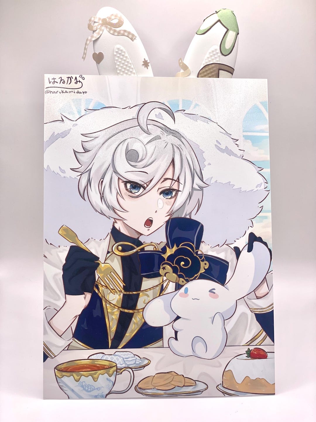 Cinamoroll and Cielomort Sanrio Fragaria Memories Print 5x7, 8.5x11 ...