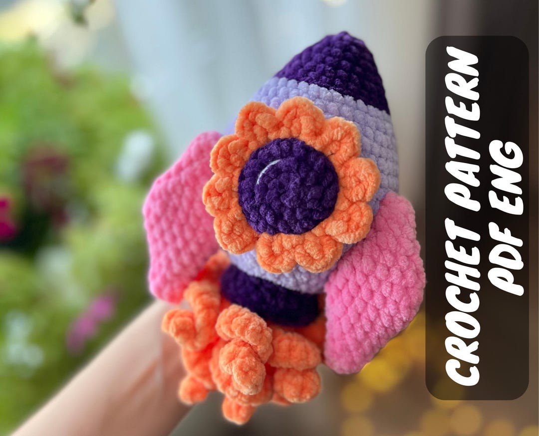 Crochet Pattern for Space Rocket DIY Amigurumi Rocket Toy - Etsy