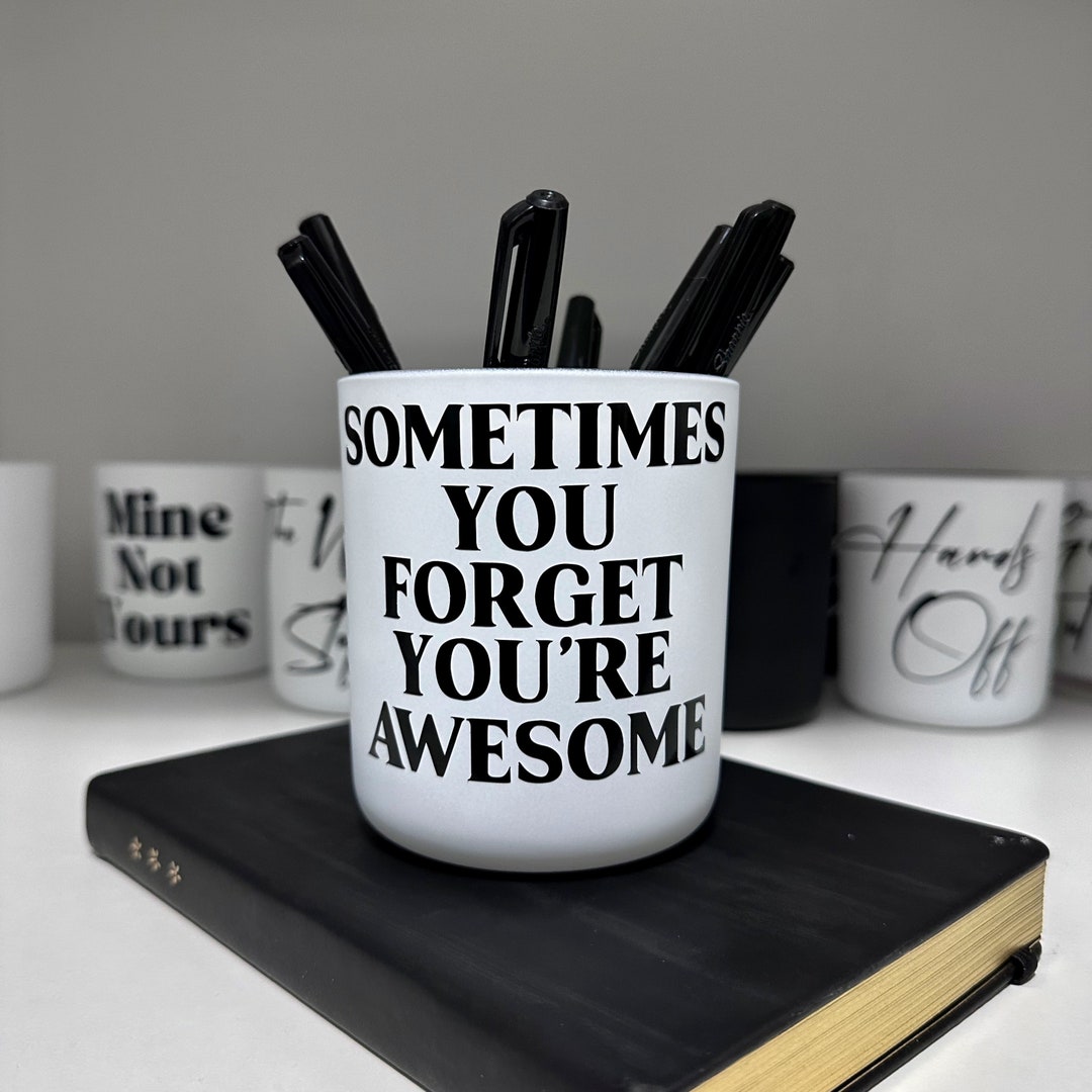 Encouraging Message Pen Holder Dual-sided Messages for - Etsy
