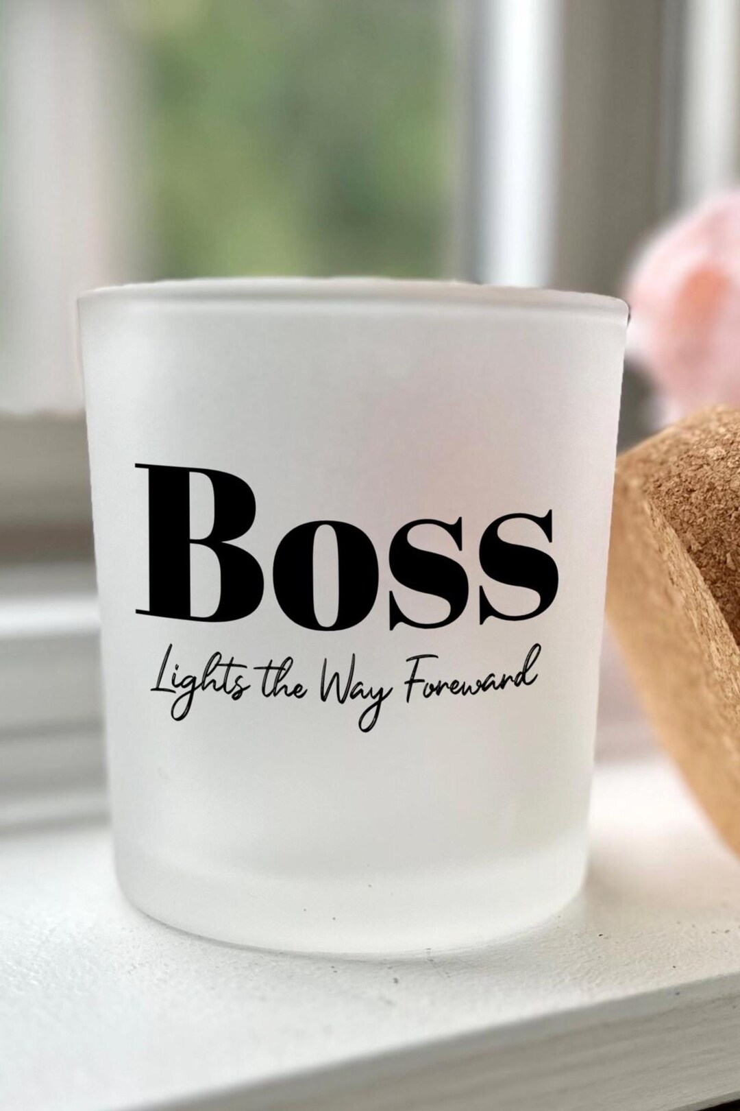 Engraved Lid Boss Gift Candle: Lights the Way Forward Design - Etsy