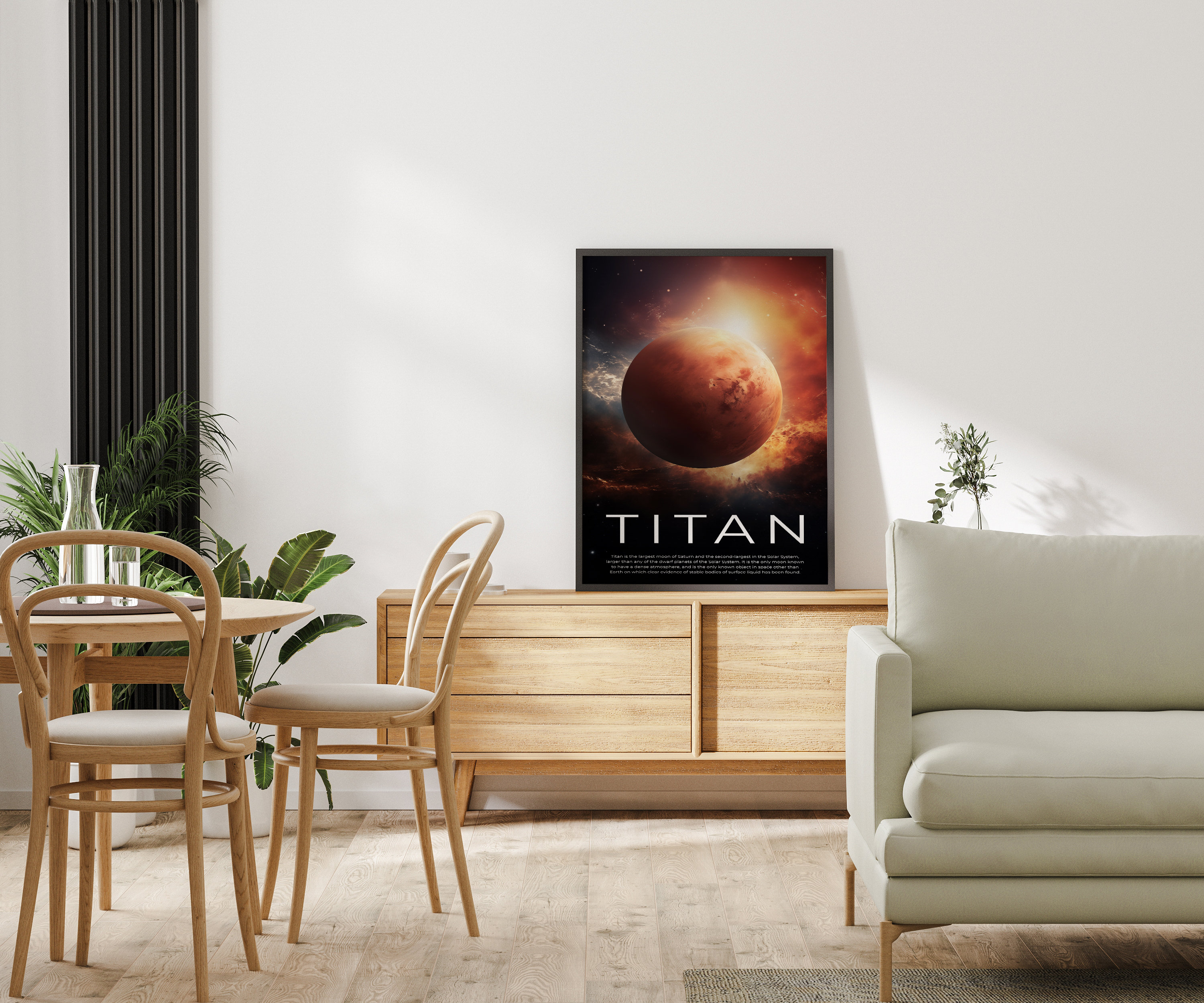 Titan Poster, Saturn's Moon Poster, Titan Wall Art, Titan Space Poster ...
