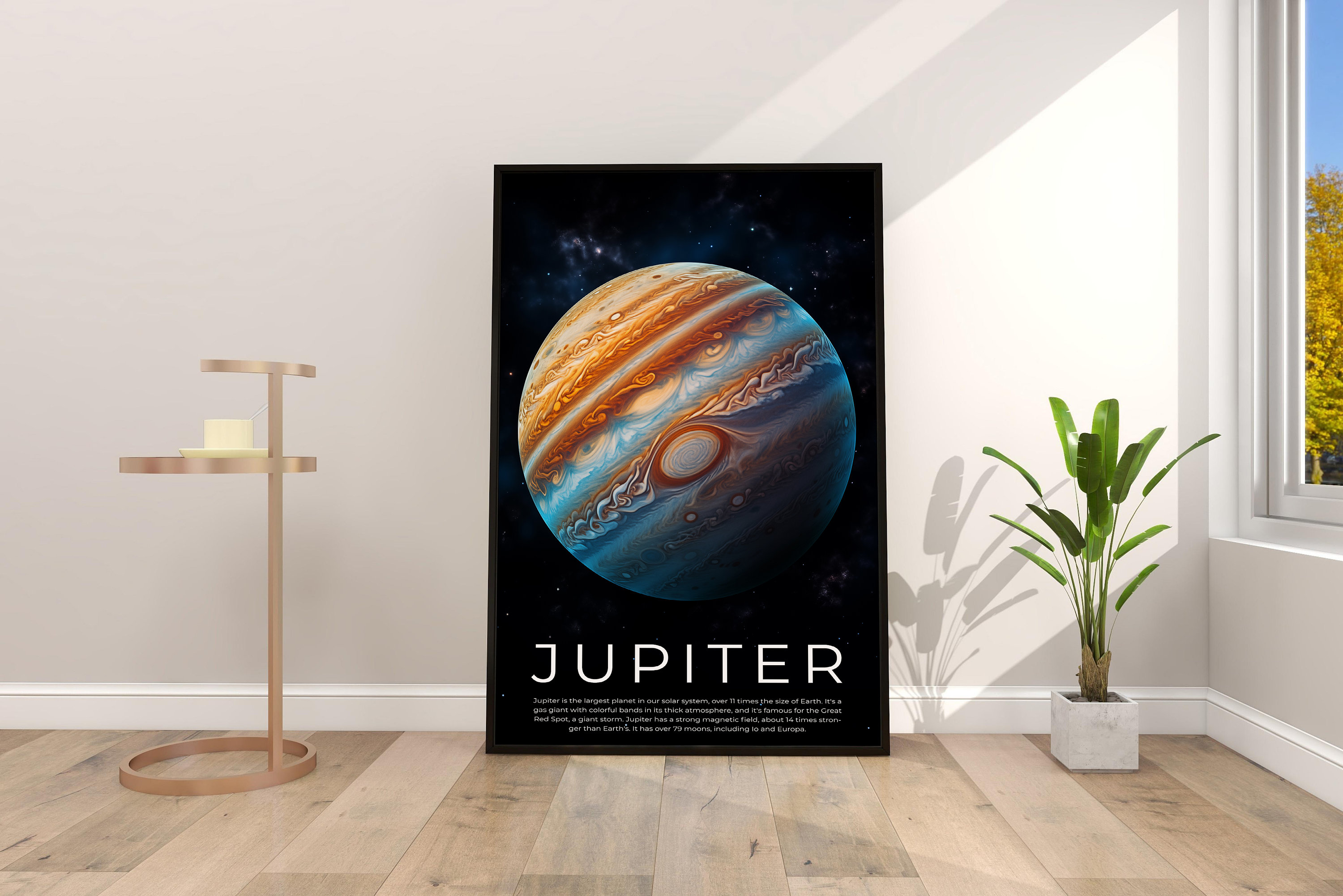 Jupiter Poster, Jupiter Print, Space Poster Art, Jupiter From Space ...