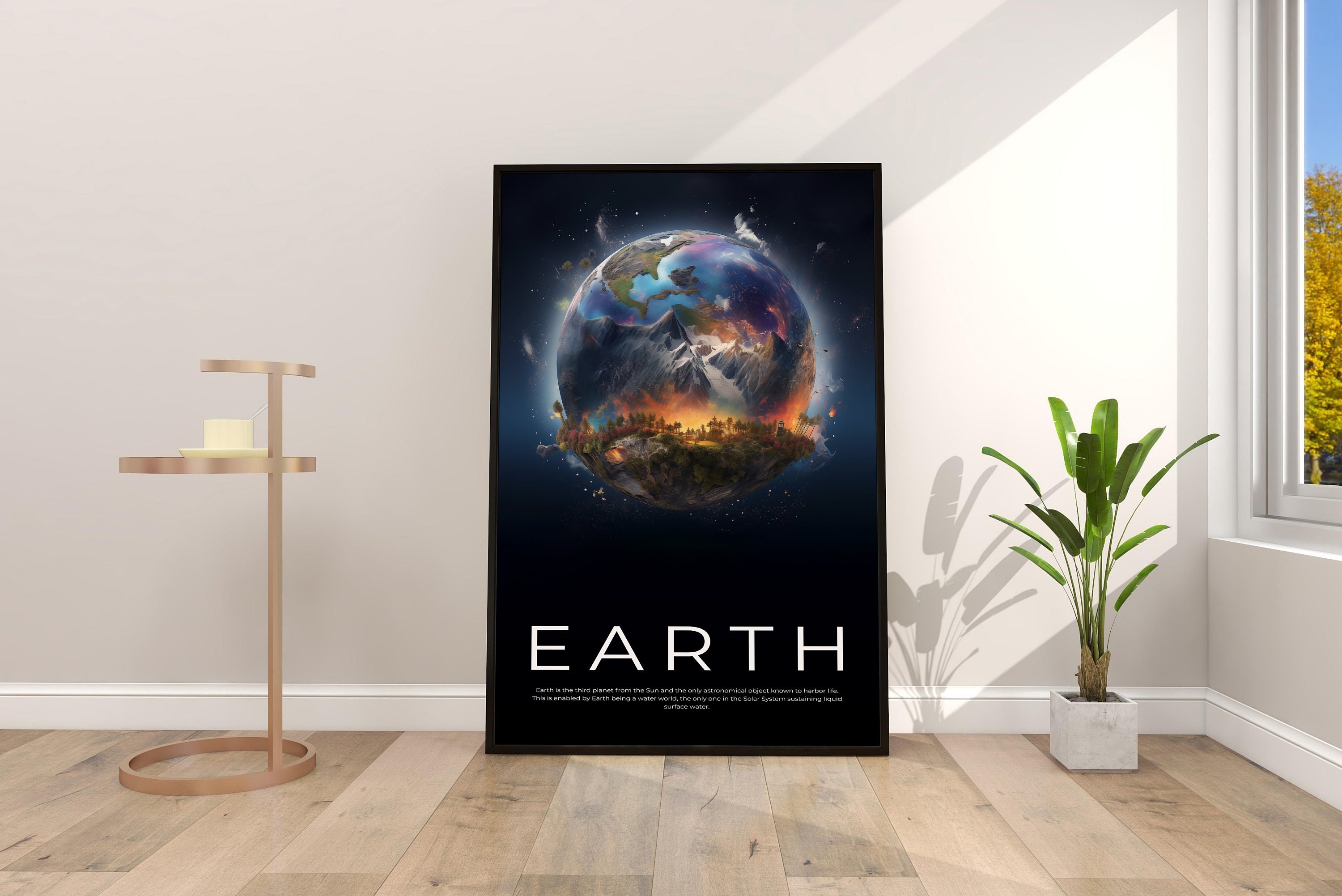 Earth Poster Solar System Space Posters NASA Wall Art - Etsy