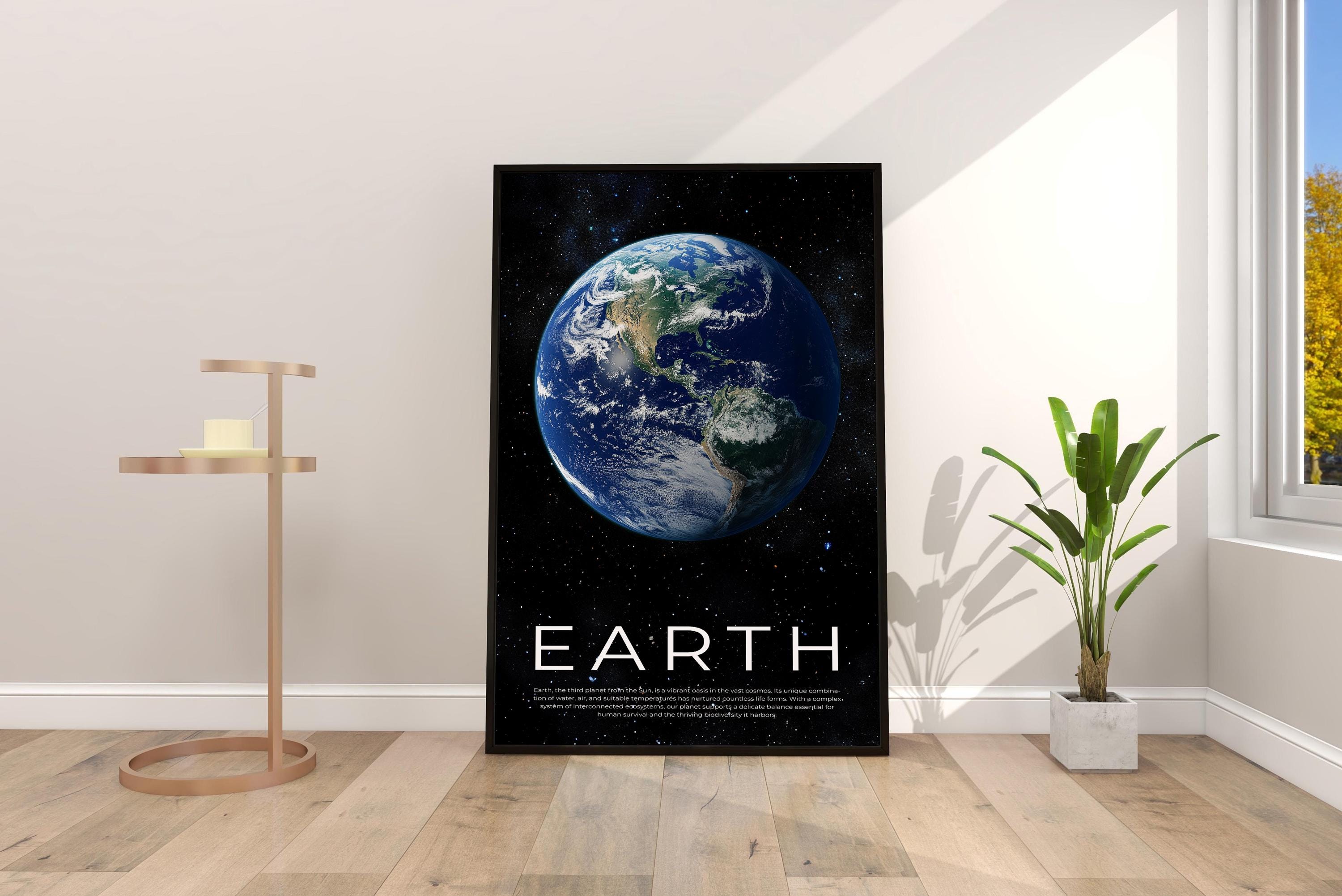 Earth Poster, Solar System Poster, NASA Wall Art, Earthrise Poster ...