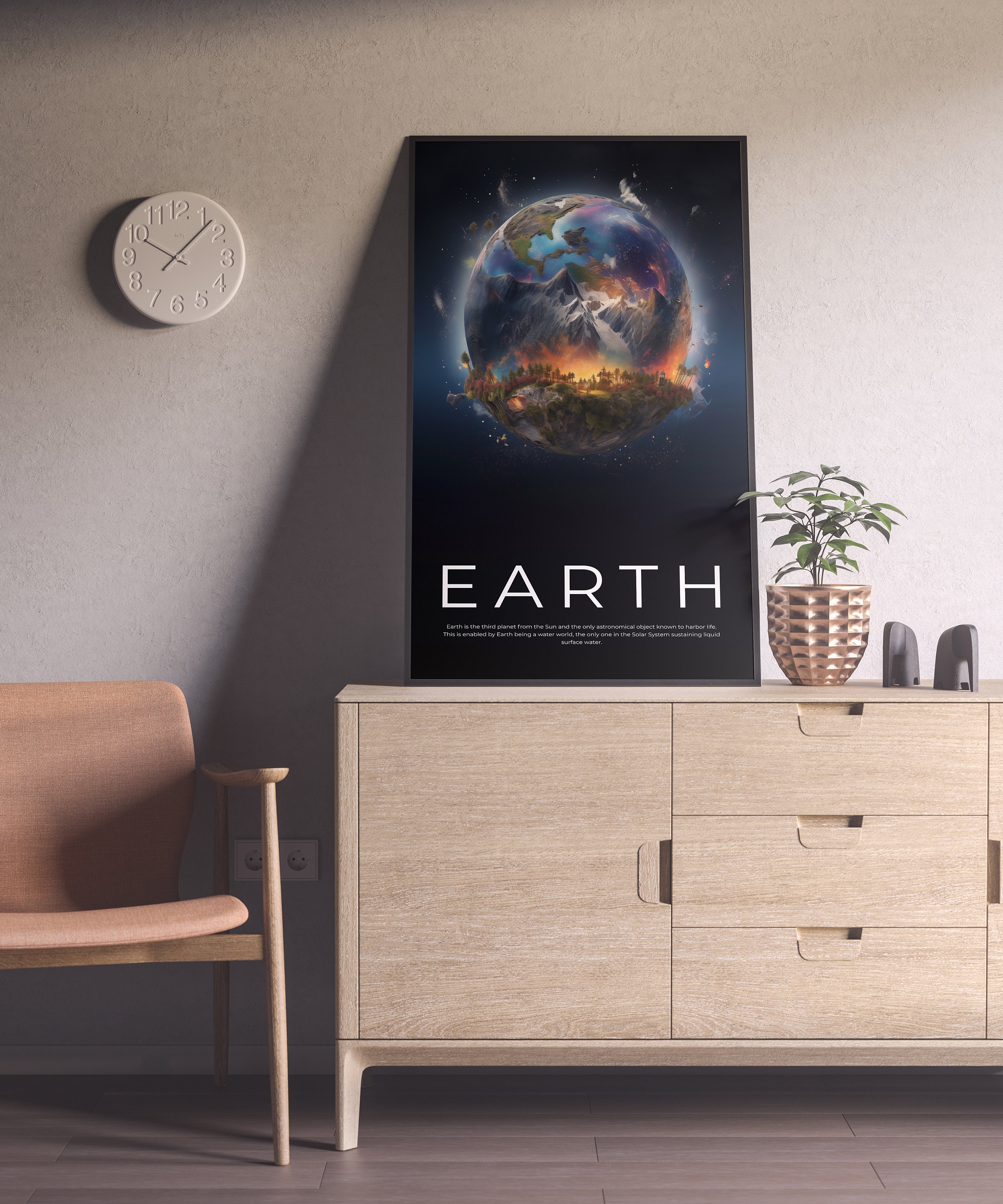 Earth Poster Solar System Space Posters NASA Wall Art - Etsy