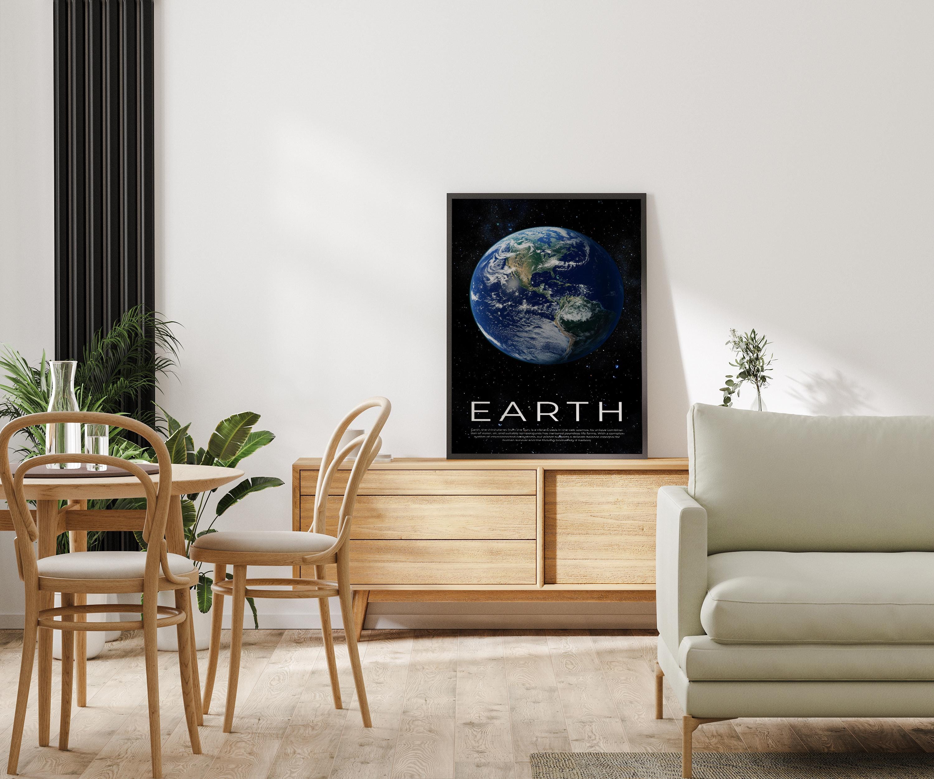 Earth Poster, Solar System Poster, NASA Wall Art, Earthrise Poster ...