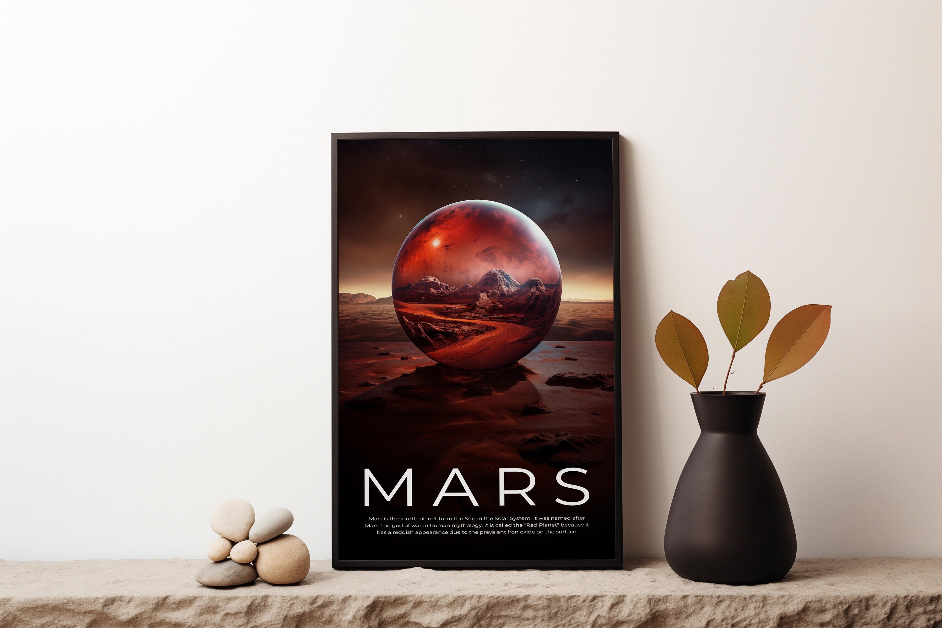 Mars Poster, Planet Mars Image, Space Poster, NASA Posters, Solar ...