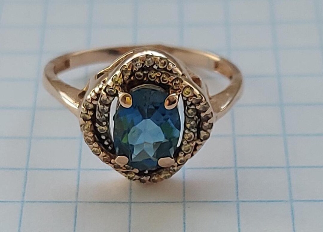 Cute Vintage Soviet USSR ROSE Gold 585 14K Women's Jewelry Ring - Etsy