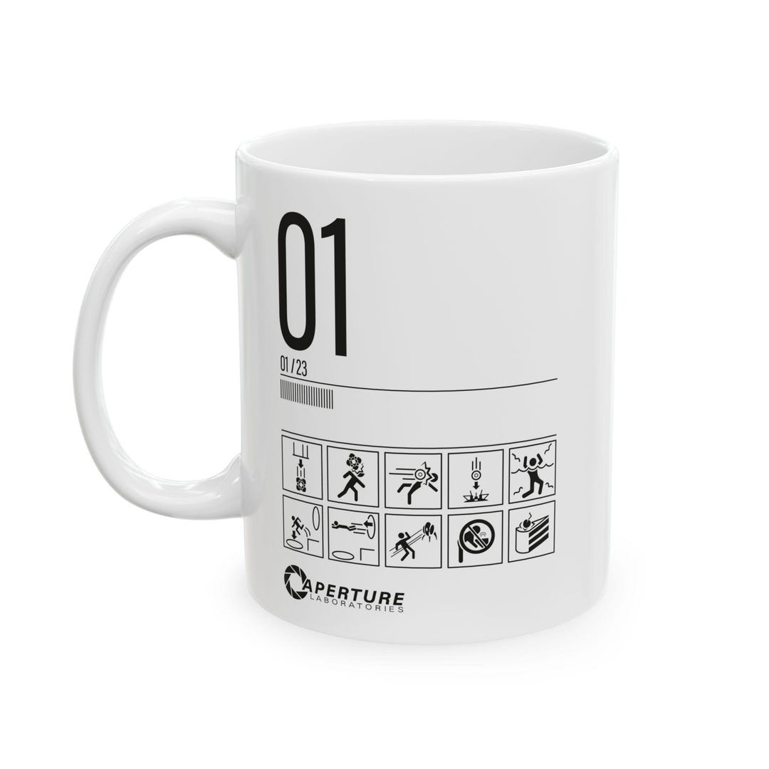 Portal Mug Inspired by the Game Aperture Science Edition for Gamers and ...