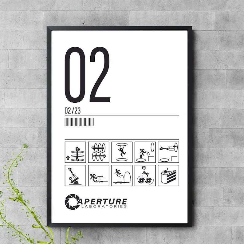 Portal Room 2 Poster Enter Aperture Science - Etsy