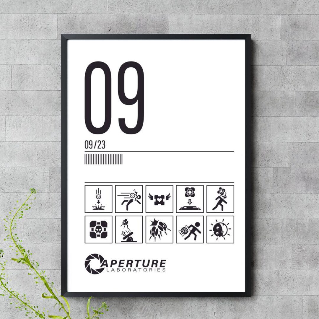 Portal Room 9 Poster | Step Into Aperture Science! - Etsy