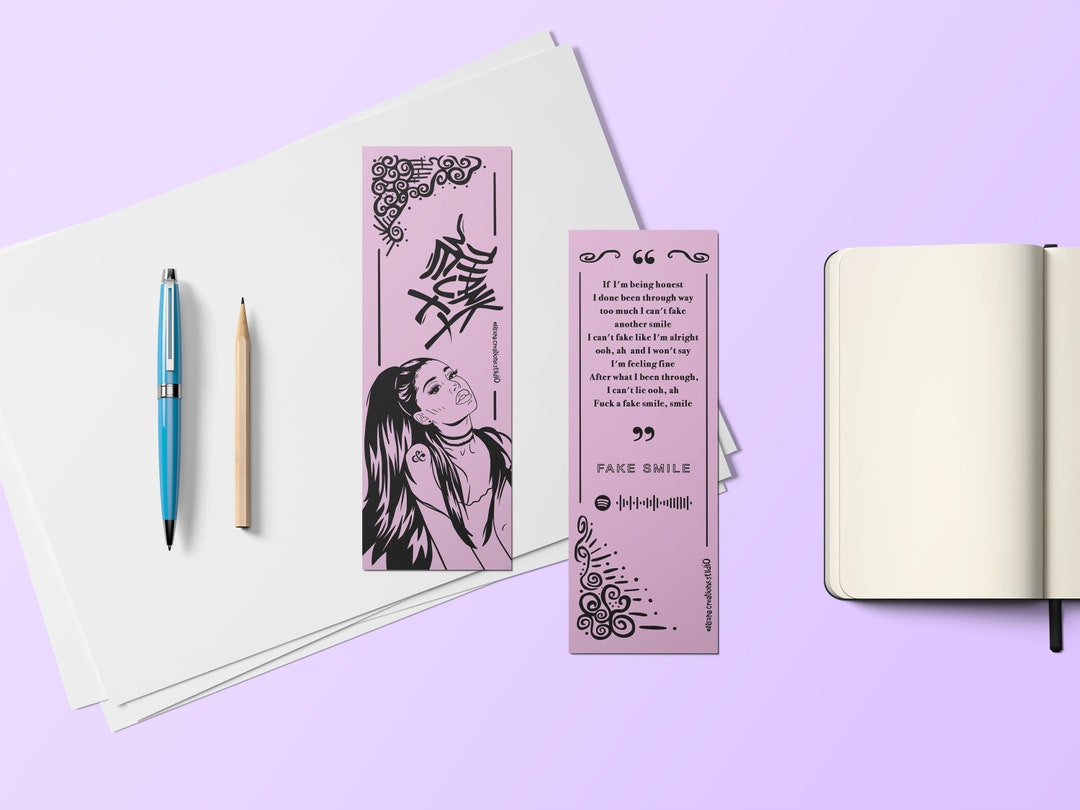 Ariana Grande All Albums Themed Bookmarks - Colorful Laminated Handmade ...