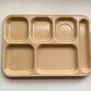empty school lunch tray