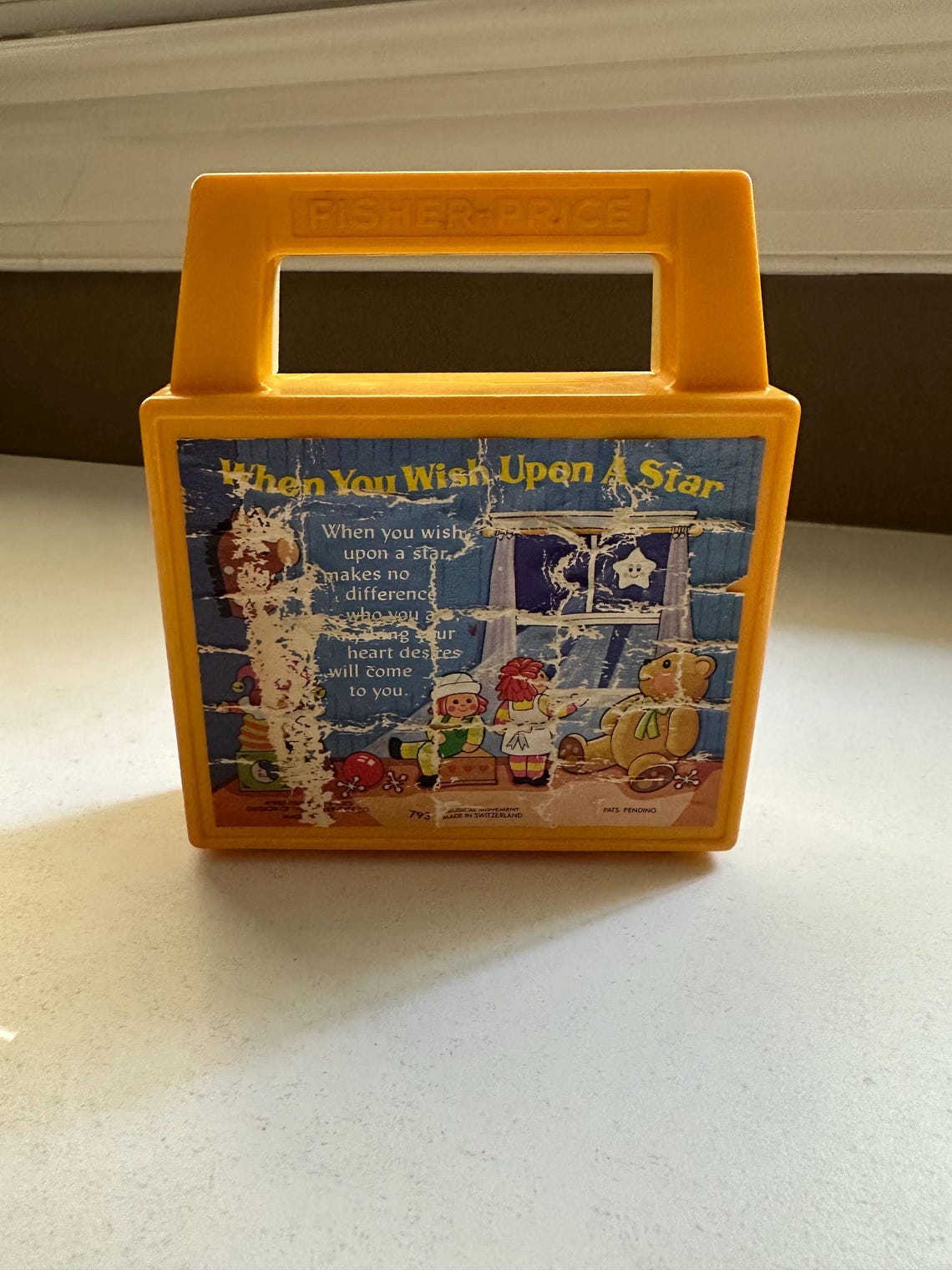 Vintage 1980's Fisher-price Musical Toy Box When You Wish Upon A Star ...