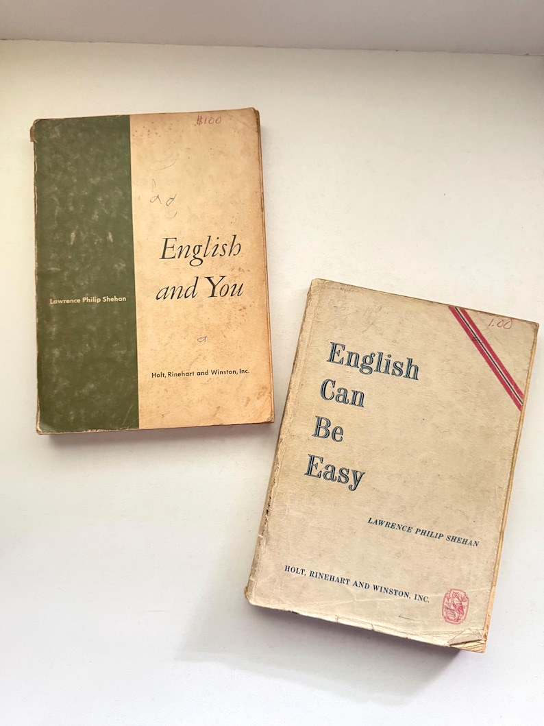 Vintage English Workbooks Set: 1960s Education by Lawrence Philip ...