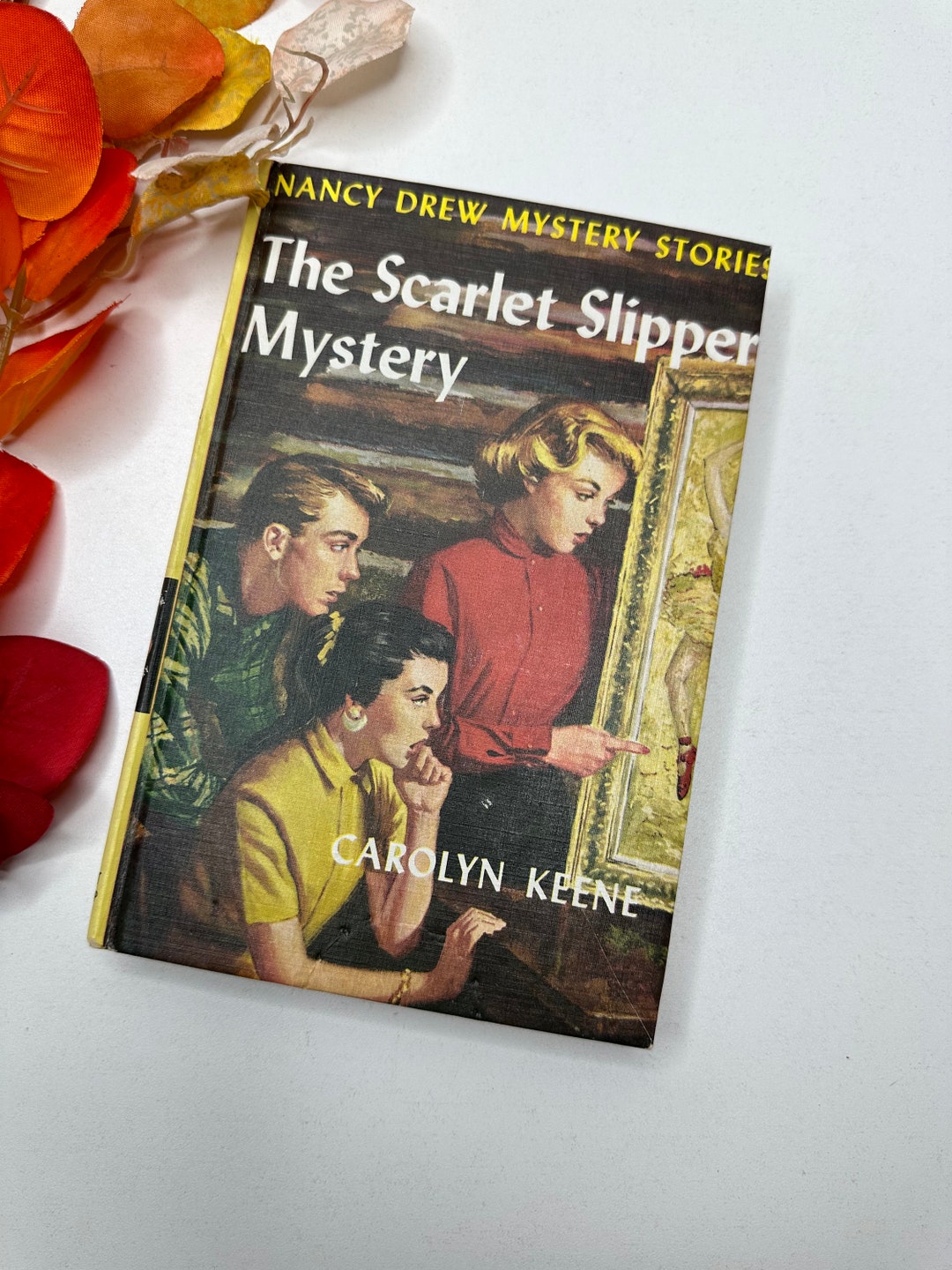 Nancy Drew #32 the Scarlet Slipper Mystery by Carolyn Keene, 1954 - Etsy