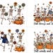Team Spirit Skeleton Cheer Squad – Fall PNG Bundle of 18, Skeleton Team ...