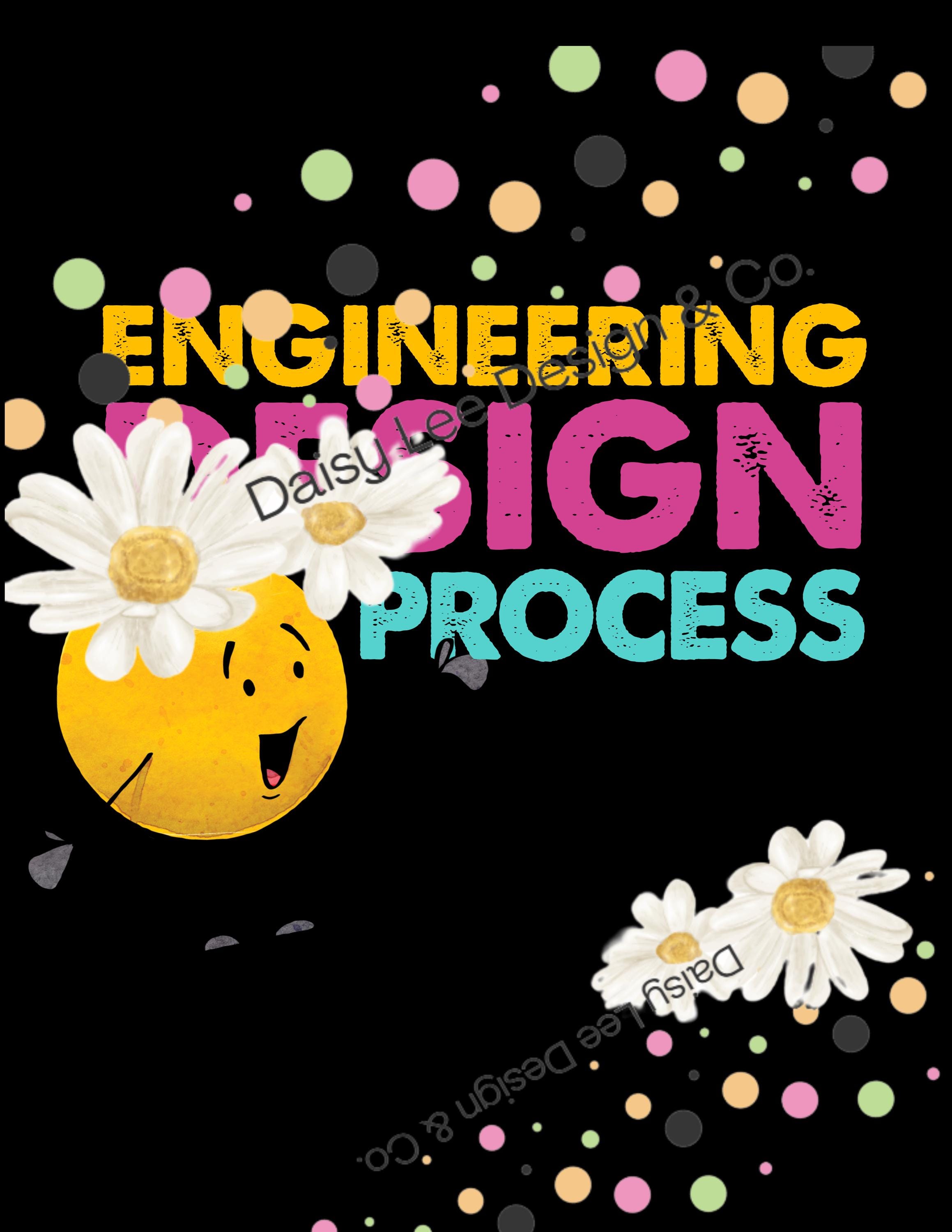 DIGITAL: Engineering Design Process Posters 6 Step PNG Set STEM ...