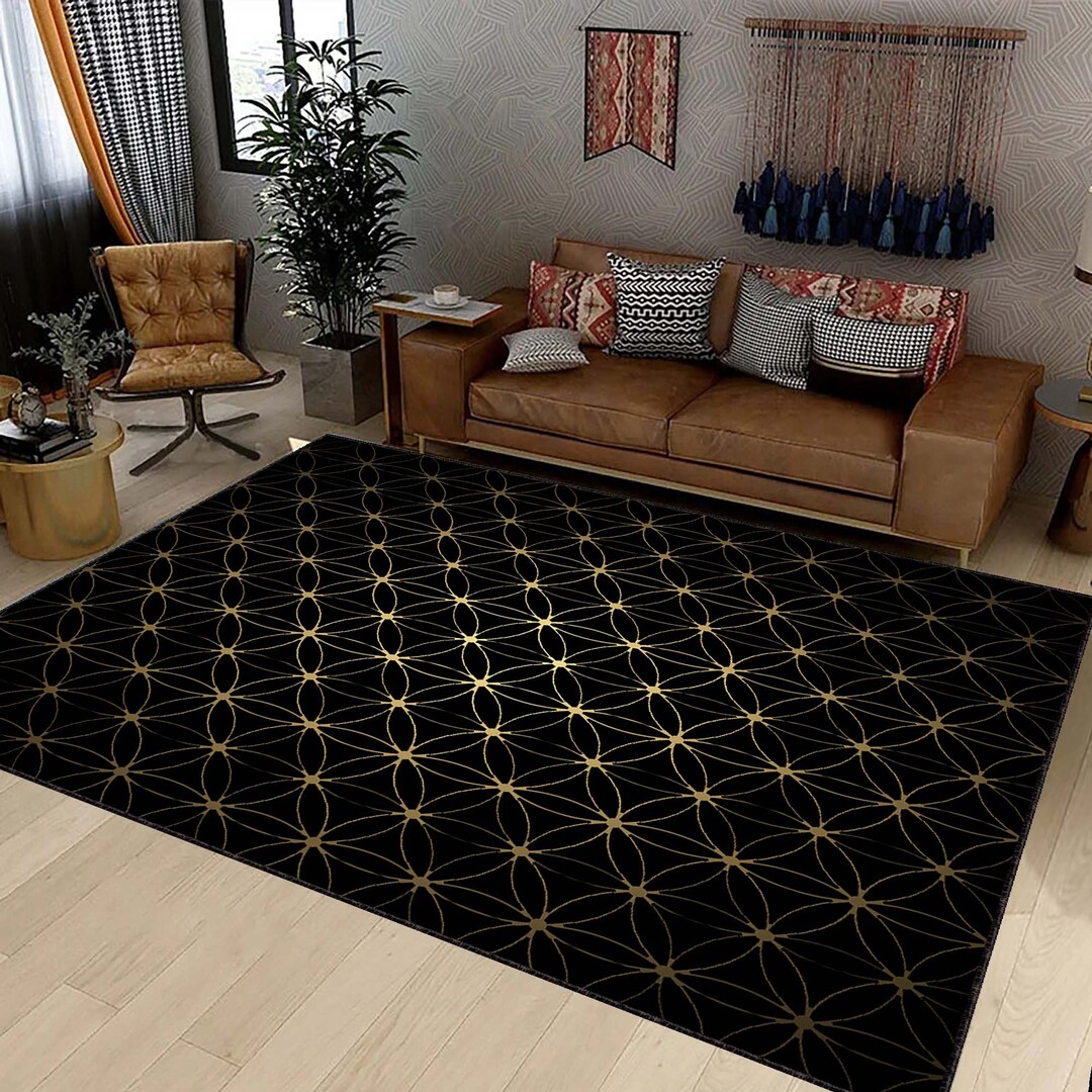 Flower of Life Rug, Sacred Geometry Rug, Flower of Life, Spiritual Rug ...