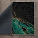 Emerald Green Rug, Marble Deoor, Gold Marble Rug, Area Rug, Abstract ...