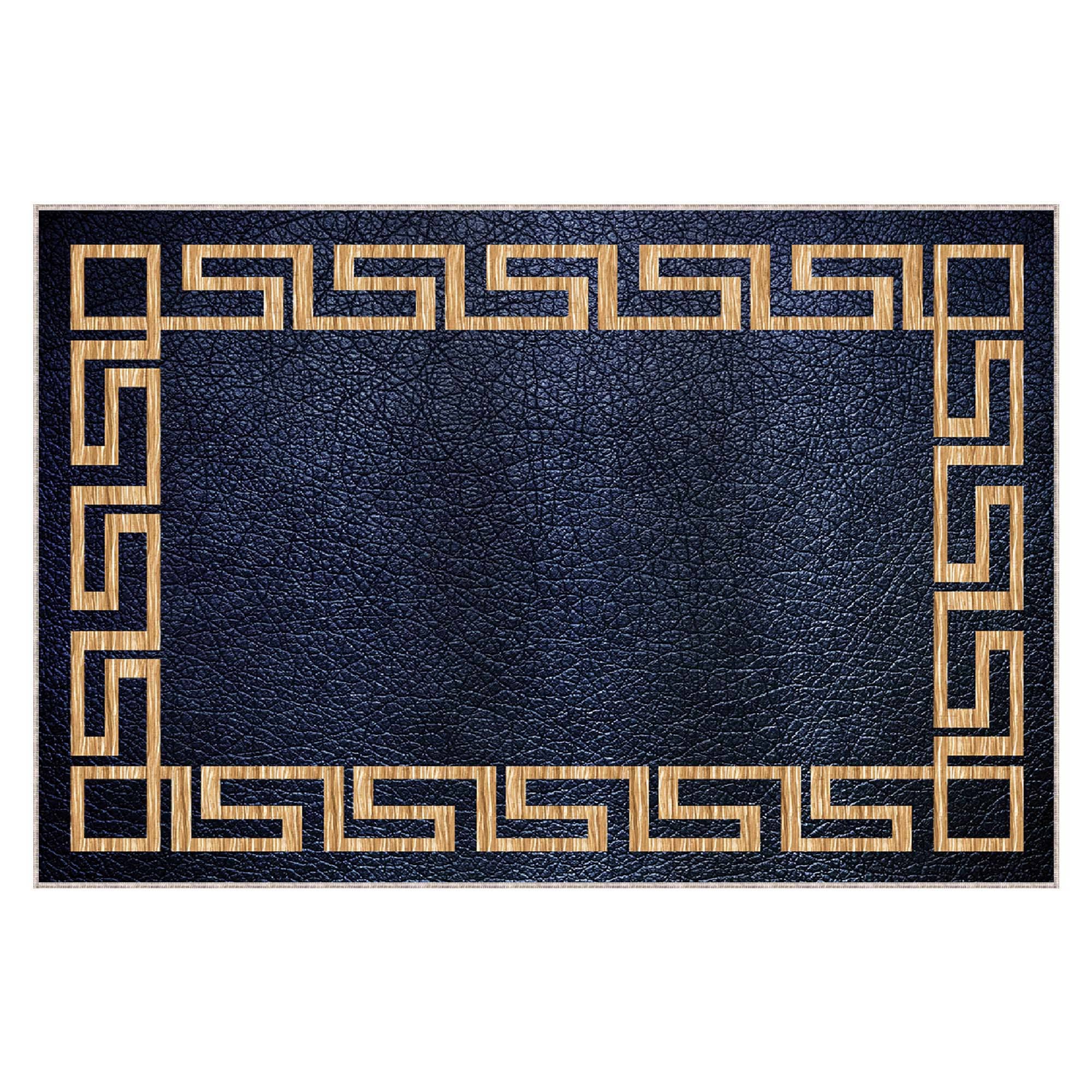 Greece, Greek Key Carpet, Navy Blue Carpet, Modern Area Rug, Home Decor ...