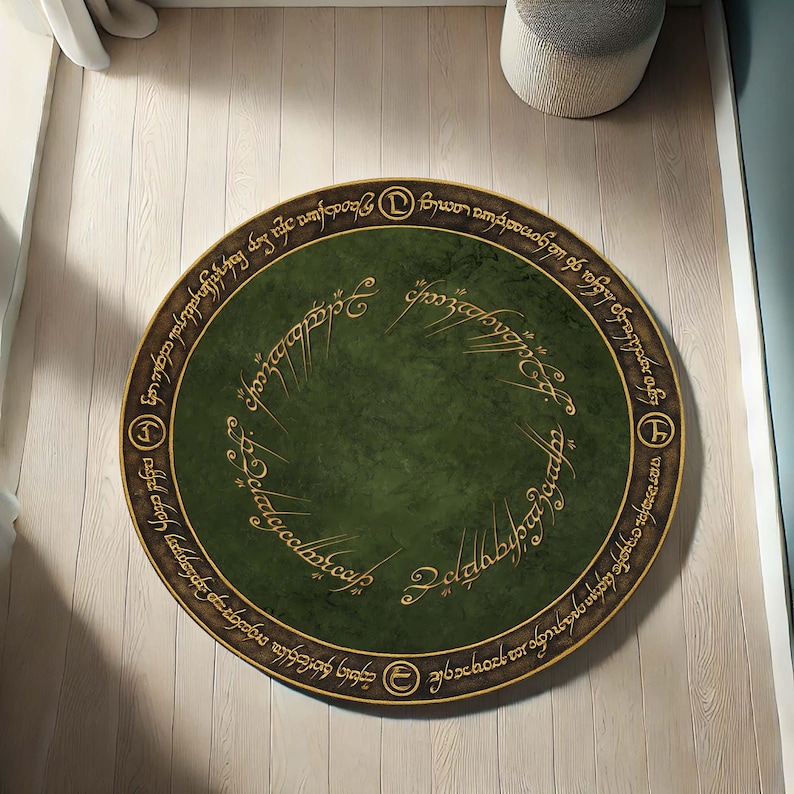 Earth Inspired Round Rug: Fantasy Magic Circle Floor Mat - Etsy