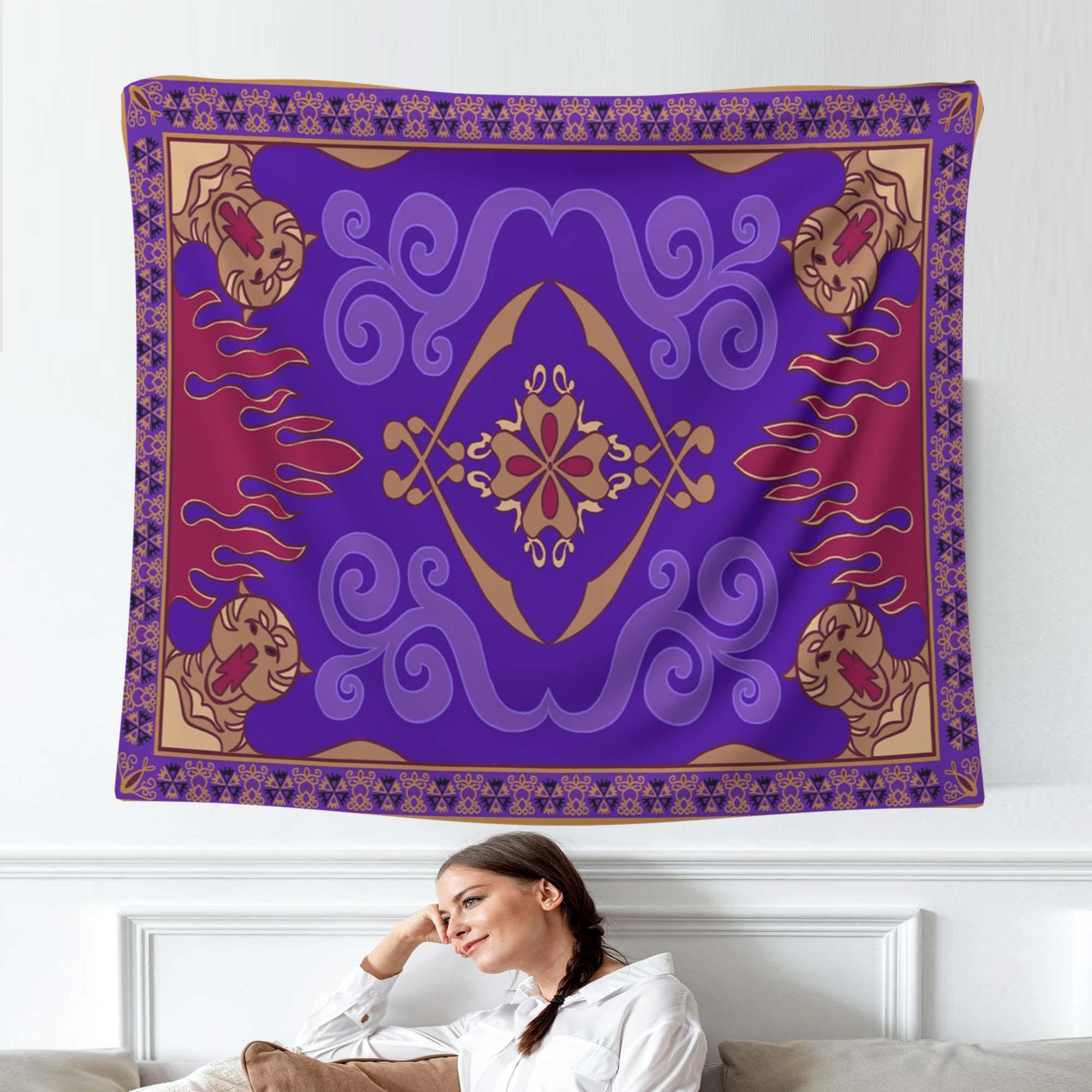 Aladdin Magic Carpet, Arabian Nights Tapestry, Mystical Wall Hanging ...