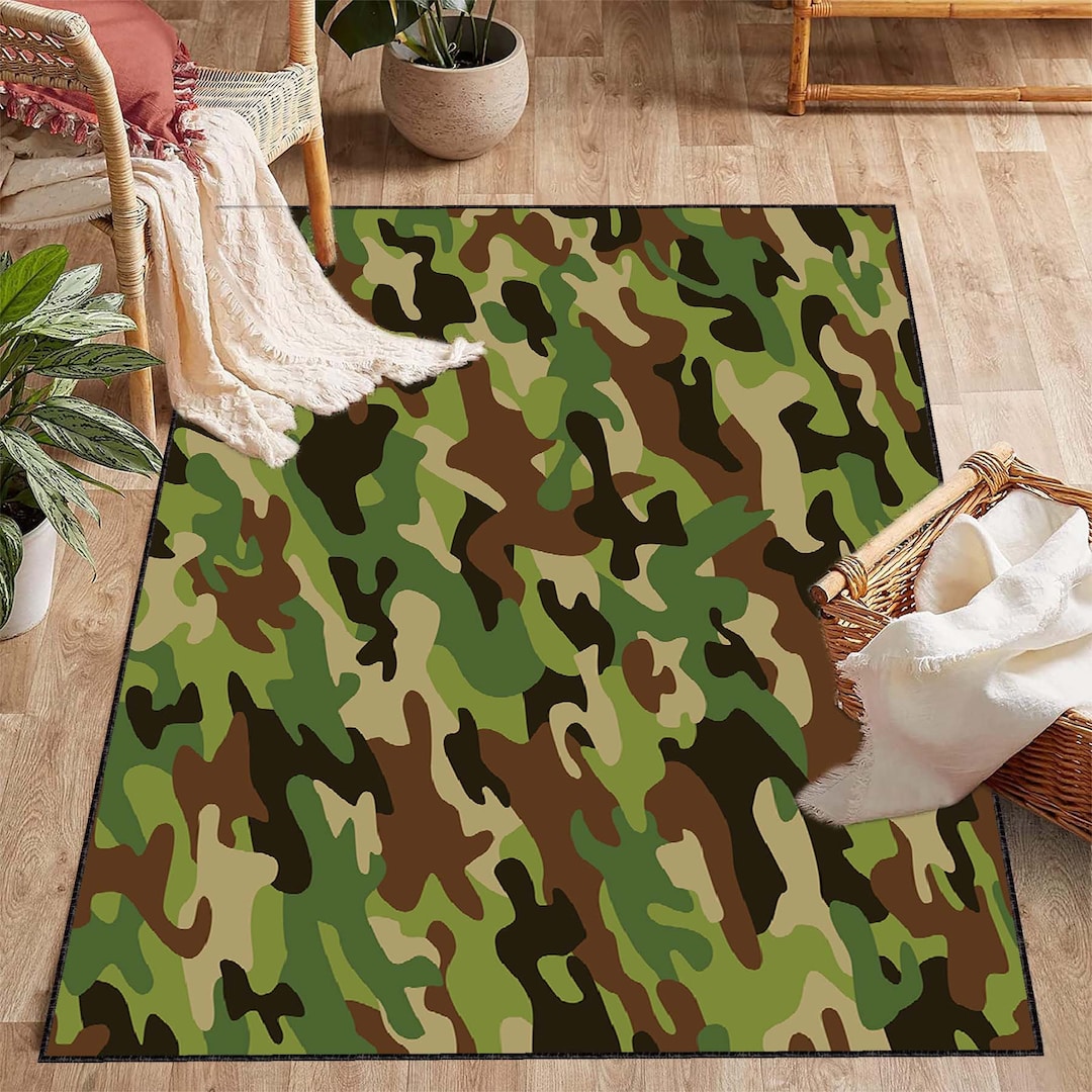 Military Rug, Military Design, Camouflage Design, Gift for Best Friend ...