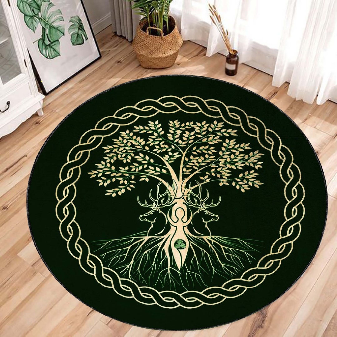 Tree of Life Rug, Tree Rug, Tree of Life Decor, Tree of Life Decoration ...