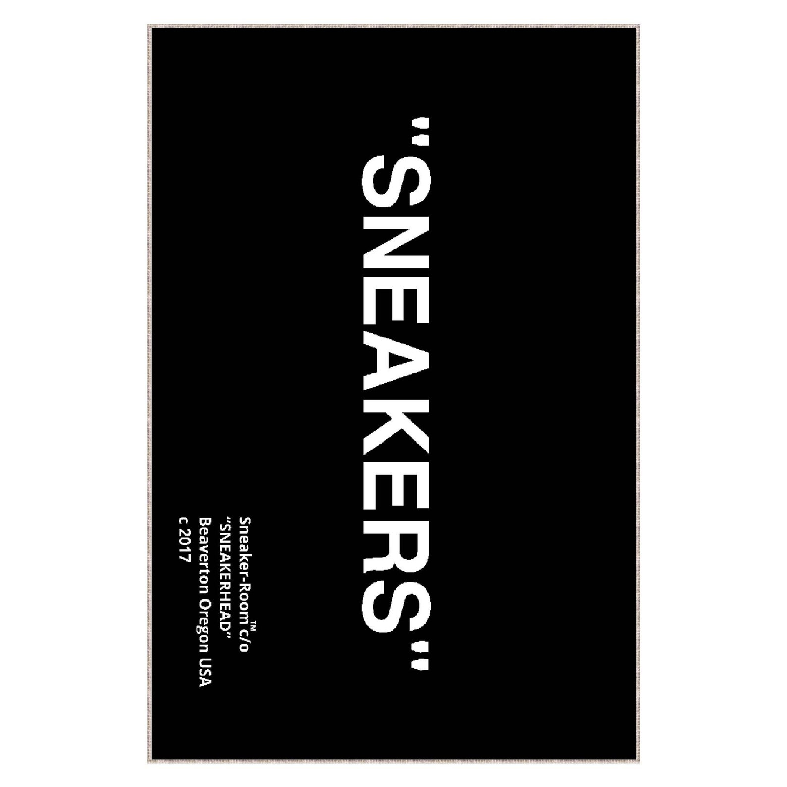 Sneaker Floor Rug, Customize Your Label, Sneakerhead Hypebeast Home ...