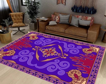 Aladdin Rug, Aladdin Magic Carpet, Fantastic Rug, Living Room Rug, Kids ...