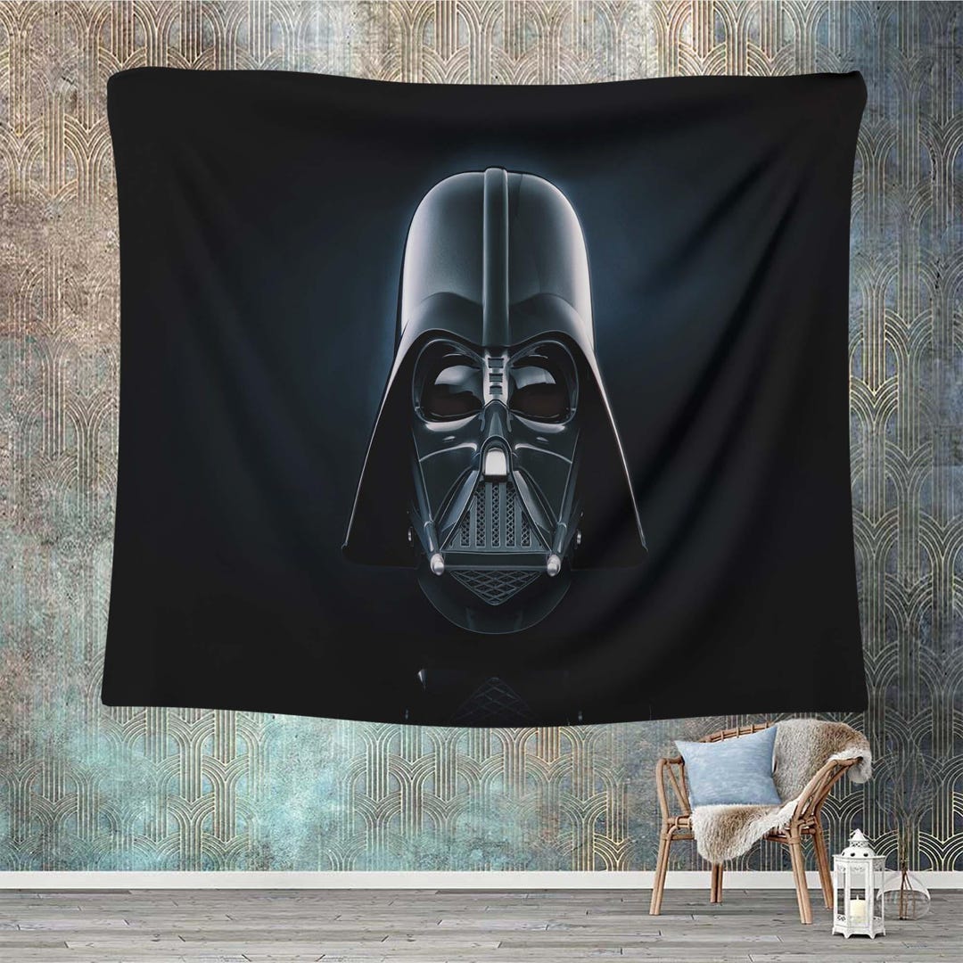 Star Wars Tapestry,darth Vader Wall Art,black Sith Poster,space Movie ...