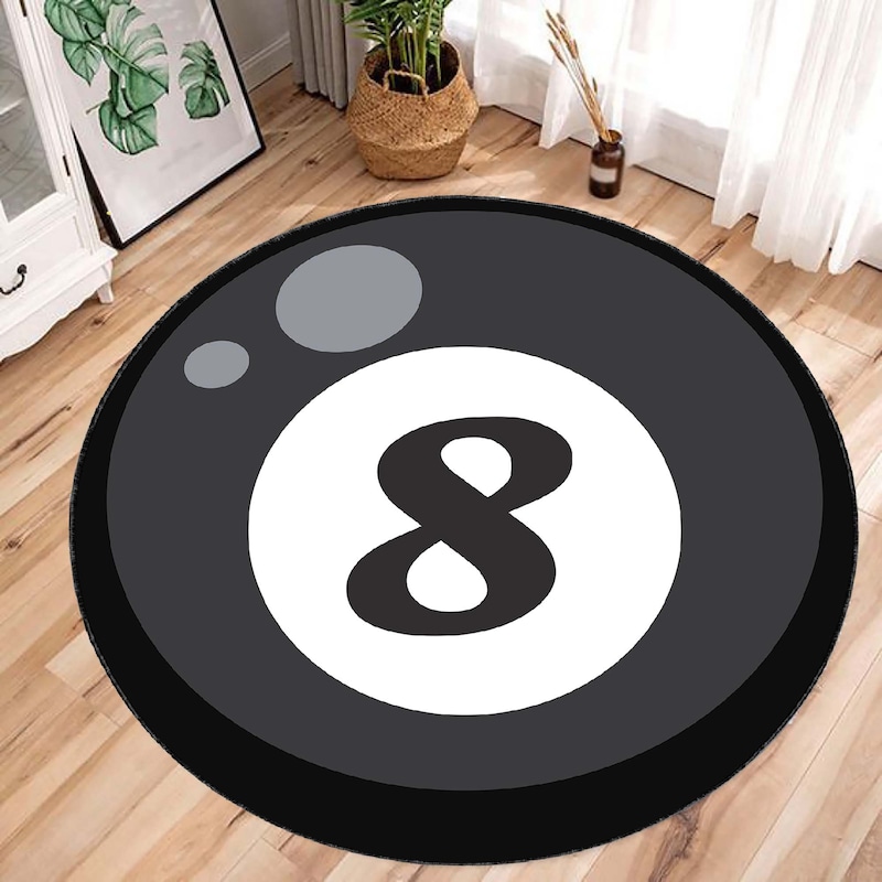 8ball Rug - Etsy UK