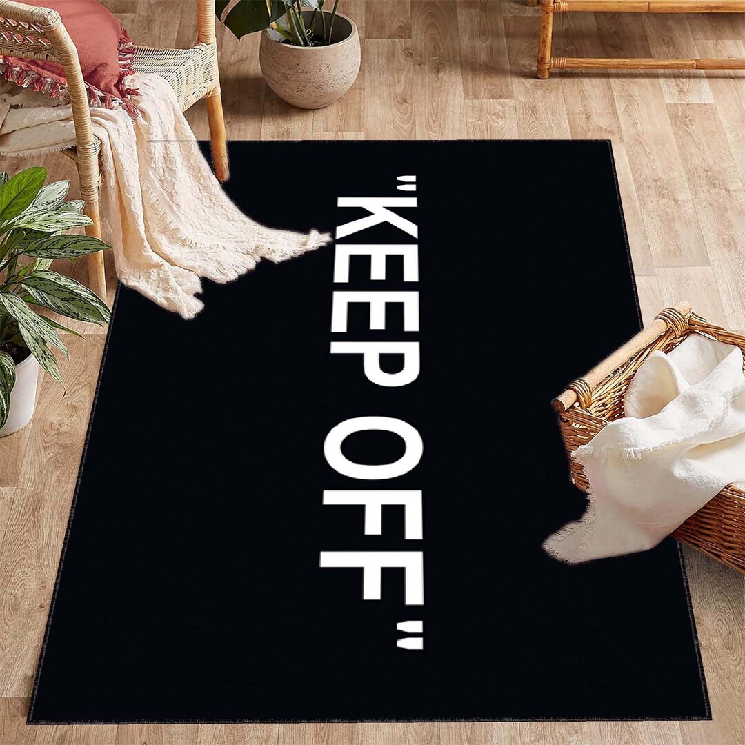Keep off Rug Black Keep Off Personalized Gift Keepoff - Etsy