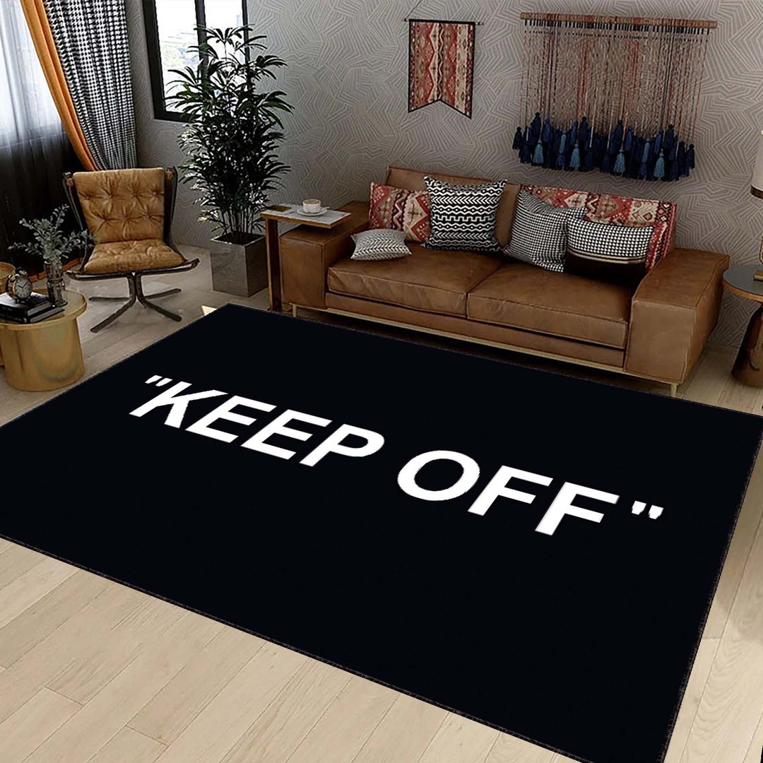 Keep off Rug, Black Keep Off, Personalized Gift, Keepoff, Custom Rug ...